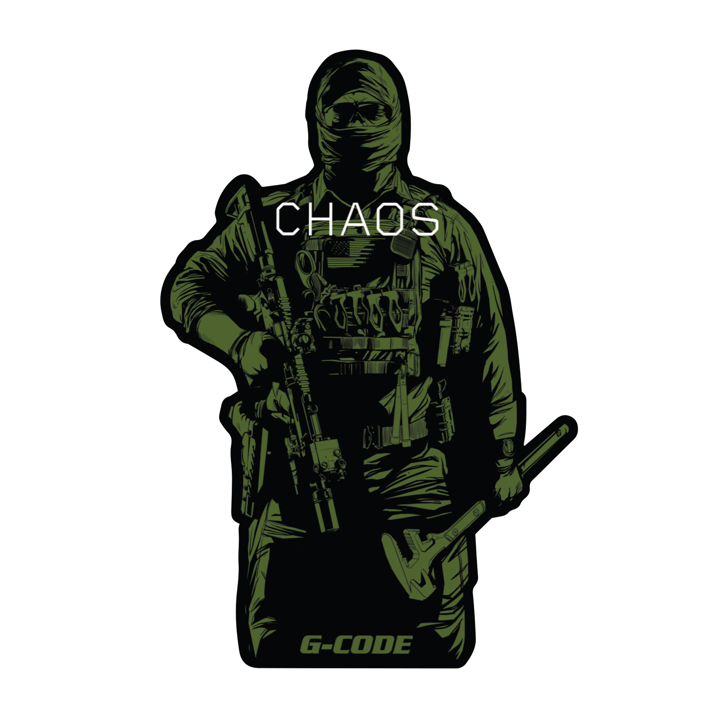 G-Code Chaos Tactical Operator Decal Sticker : G-Code